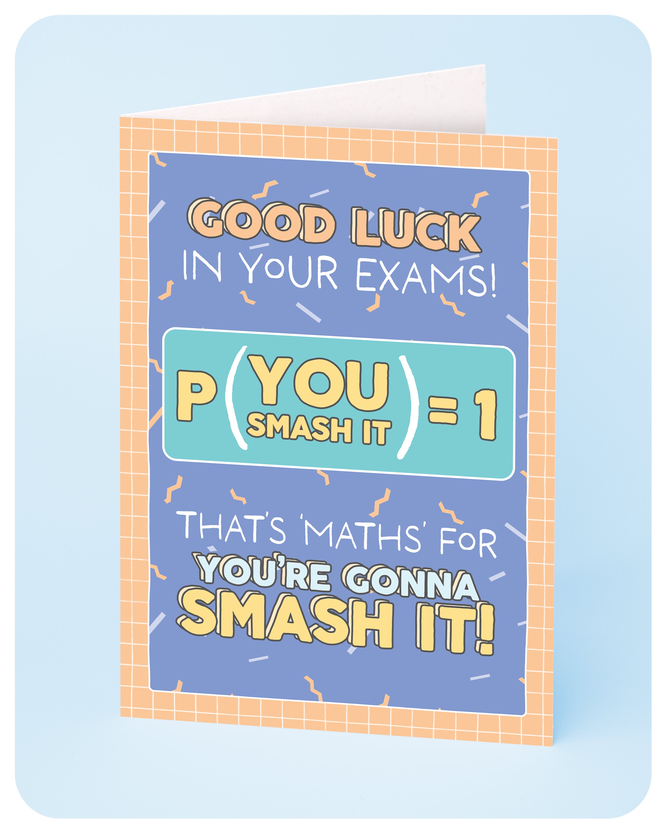 Fun Maths Good Luck Exams Greeting Card – Sums of Anarchy