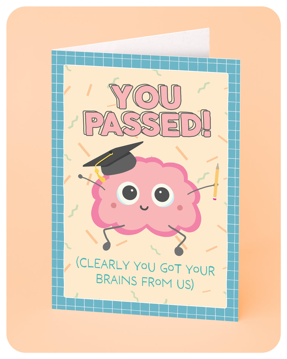 Funny Exam Congratulations Greeting Card from Parents – Sums of Anarchy