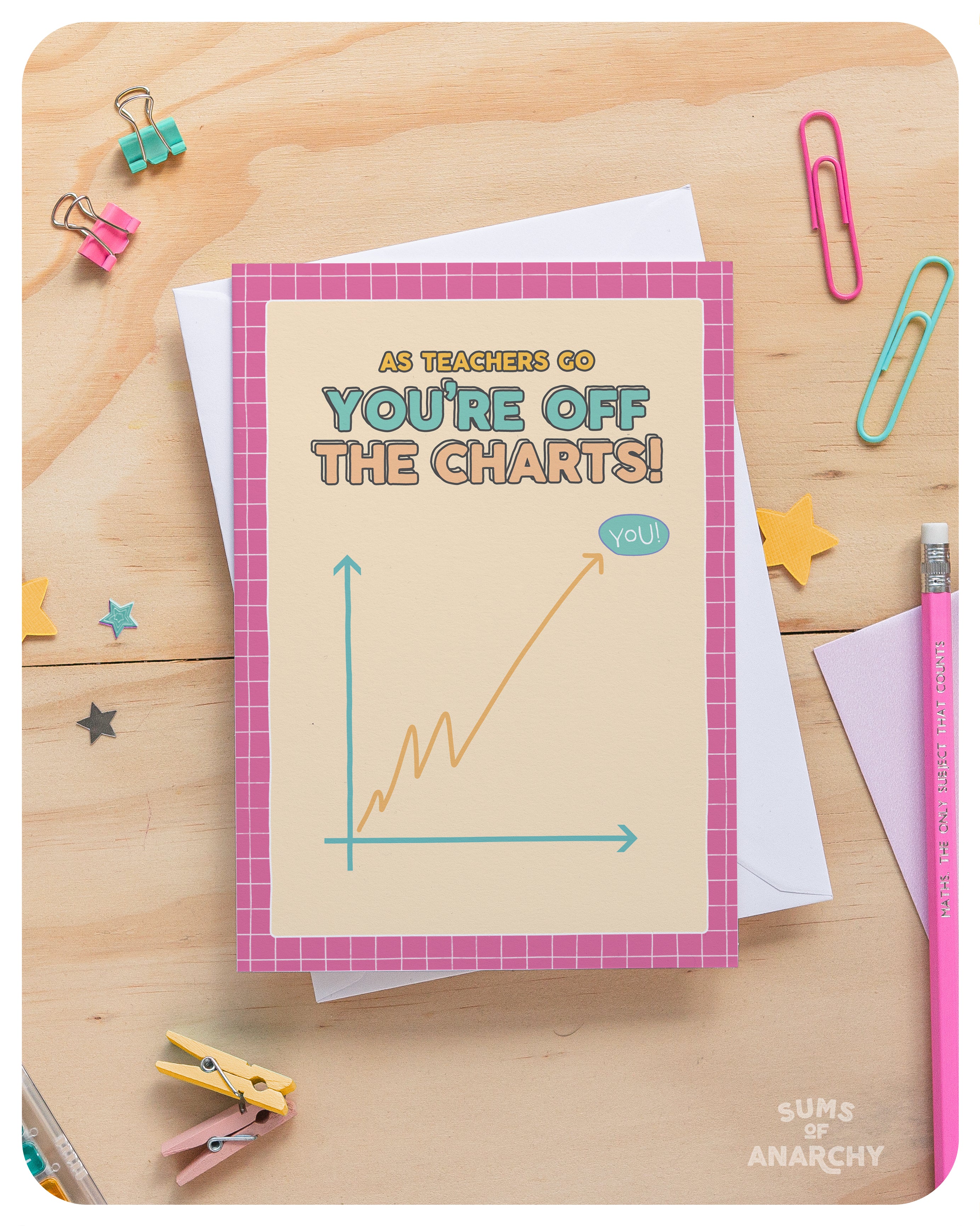 Fun Thank You Teacher Greeting Card – Sums of Anarchy