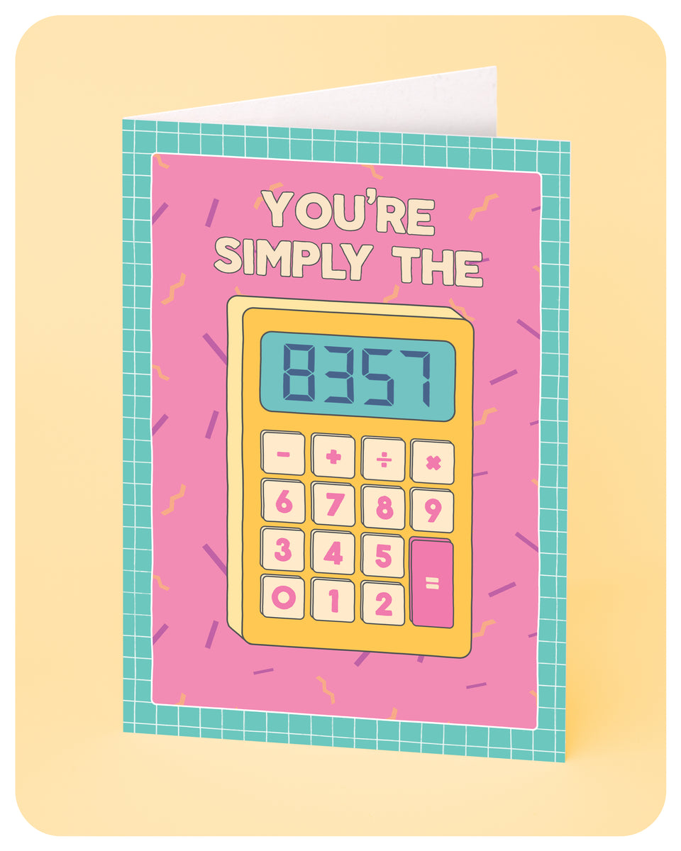 Fun Maths Joke Greeting Card – Sums of Anarchy