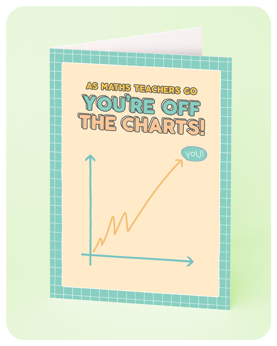 Fun Thank You Maths Teacher Greeting Card – Sums of Anarchy